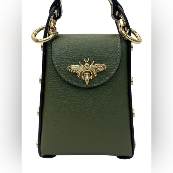 Bags | German Fuentes Bumble Bee Leather Cellphone Bag | Poshmark